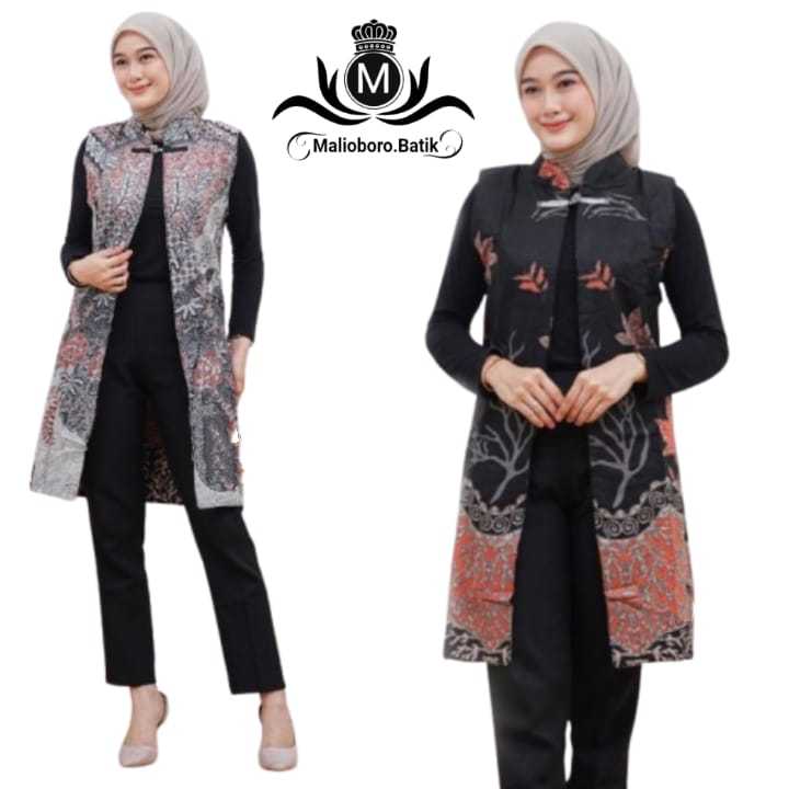 Jual Malioboro Batik - Tisa Outer Batik Wanita Bolak Balik Dua Motif ...
