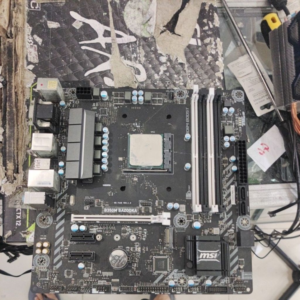 Jual mainboard MSI b350m ddr4 + procsesor AMD ryzen 3 1300x | Shopee ...