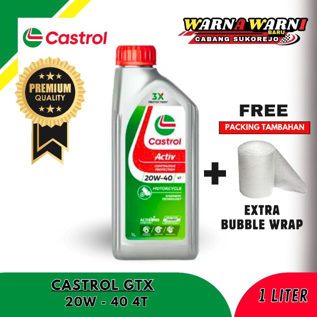 Jual OLI CASTROL GTX SAE 20W-50 API SL/CF PLUS SYNTHETIC TECHNOLOGY ...