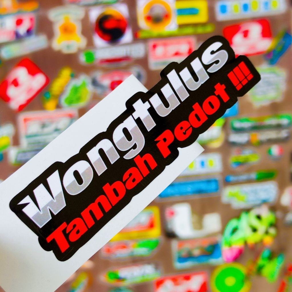 Jual stiker wong tulus tambah pedot | Shopee Indonesia
