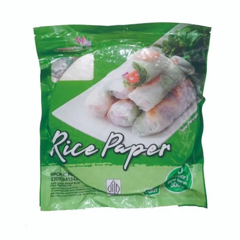 Jual Tertarik Kulit Lumpia Bulat Kotak Rice Paper Java Superfoood 1 2 3 ...