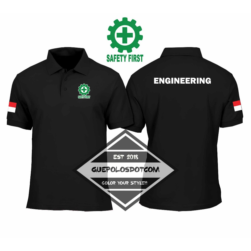 Jual POLOSHIRT BERKERAH ENGINEERING SAFETY FIRST - Baju Berkerah ...