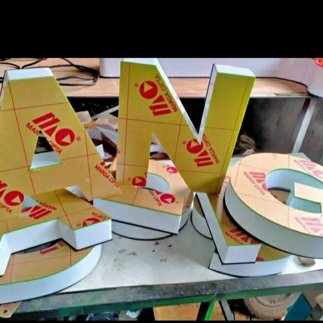 Jual Huruf Neon Letter 3D Akrilik Tinggi 30cm | Shopee Indonesia