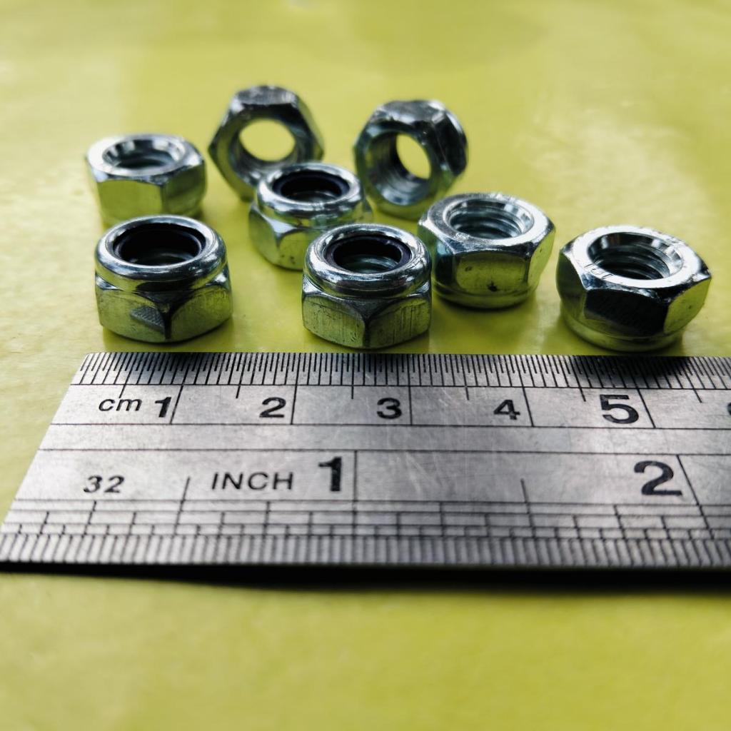 Jual MUR NYLON PUTIH M12 / BAUT 19/ MUR BAUT KUNCI 19 / LOCK NUT M12 ...