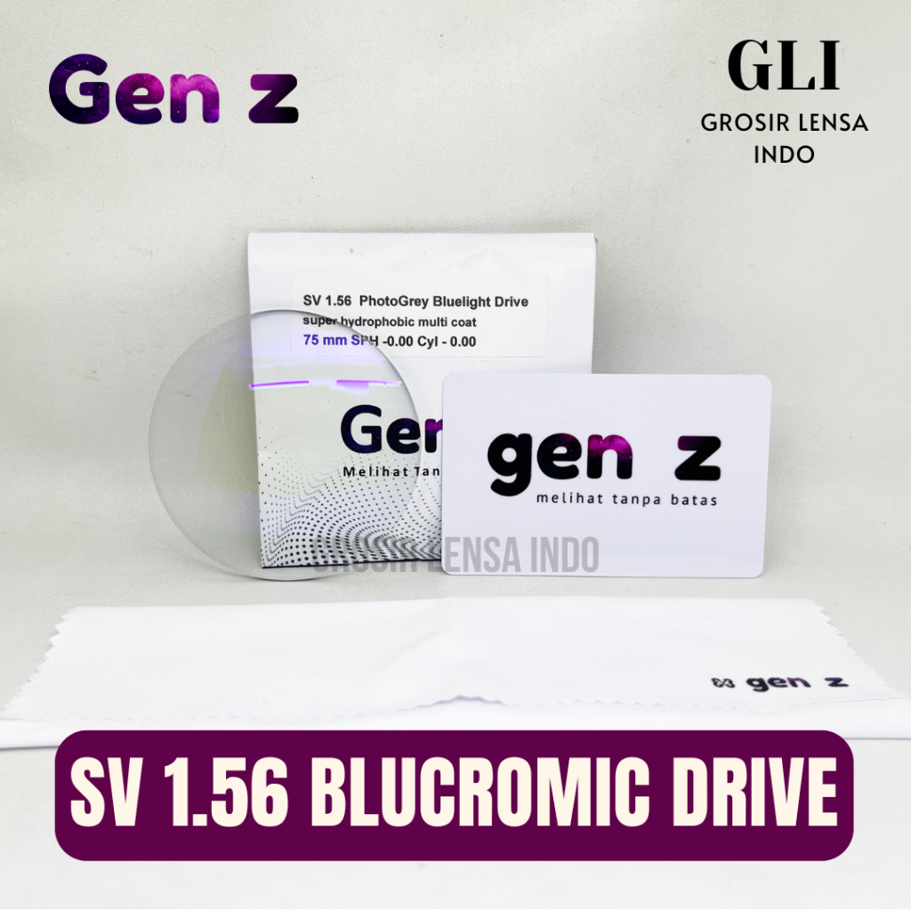 Jual Lensa Kacamata SV Gen z 1.56 Bluecromic Drive UV420 | Shopee Indonesia