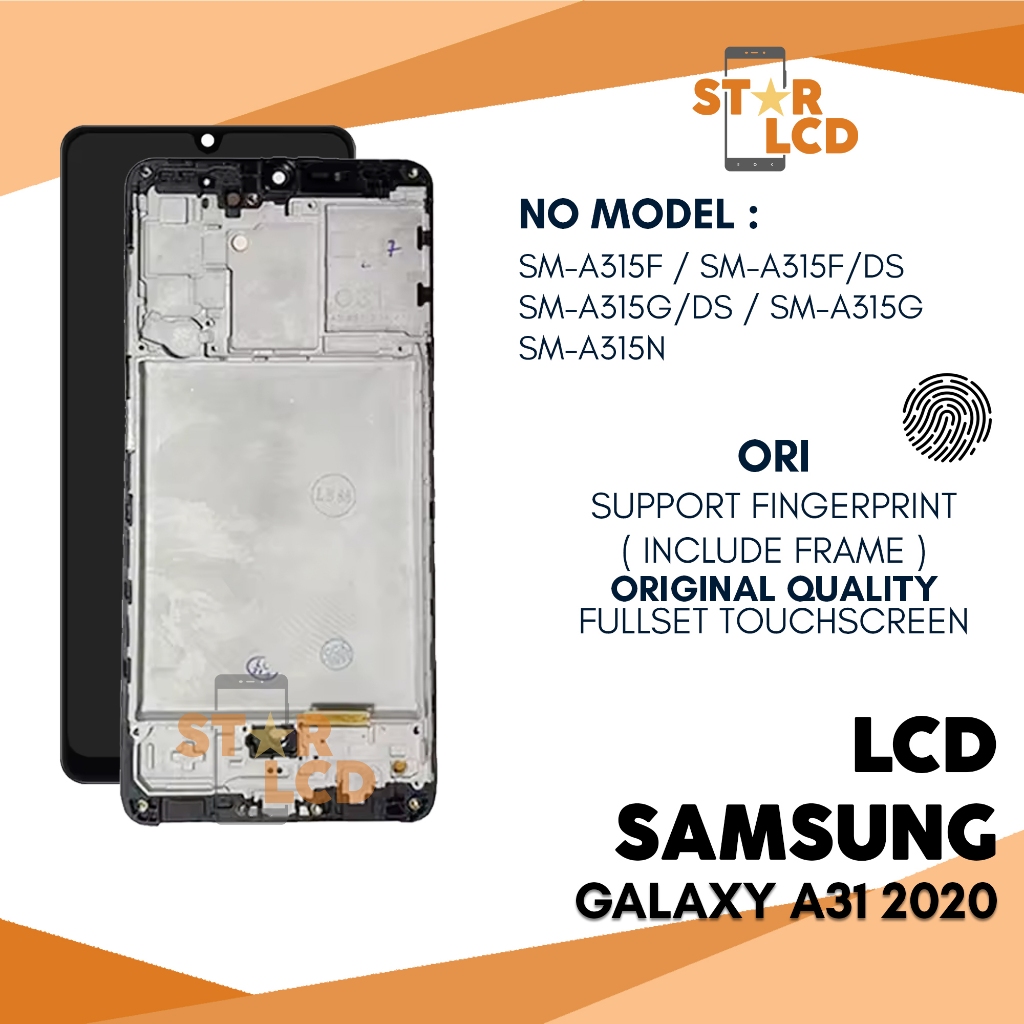 Jual Grosir LCD Samsung A31 2020 / A315 - Include Frame Finger Print Fullset Touch Screen ...
