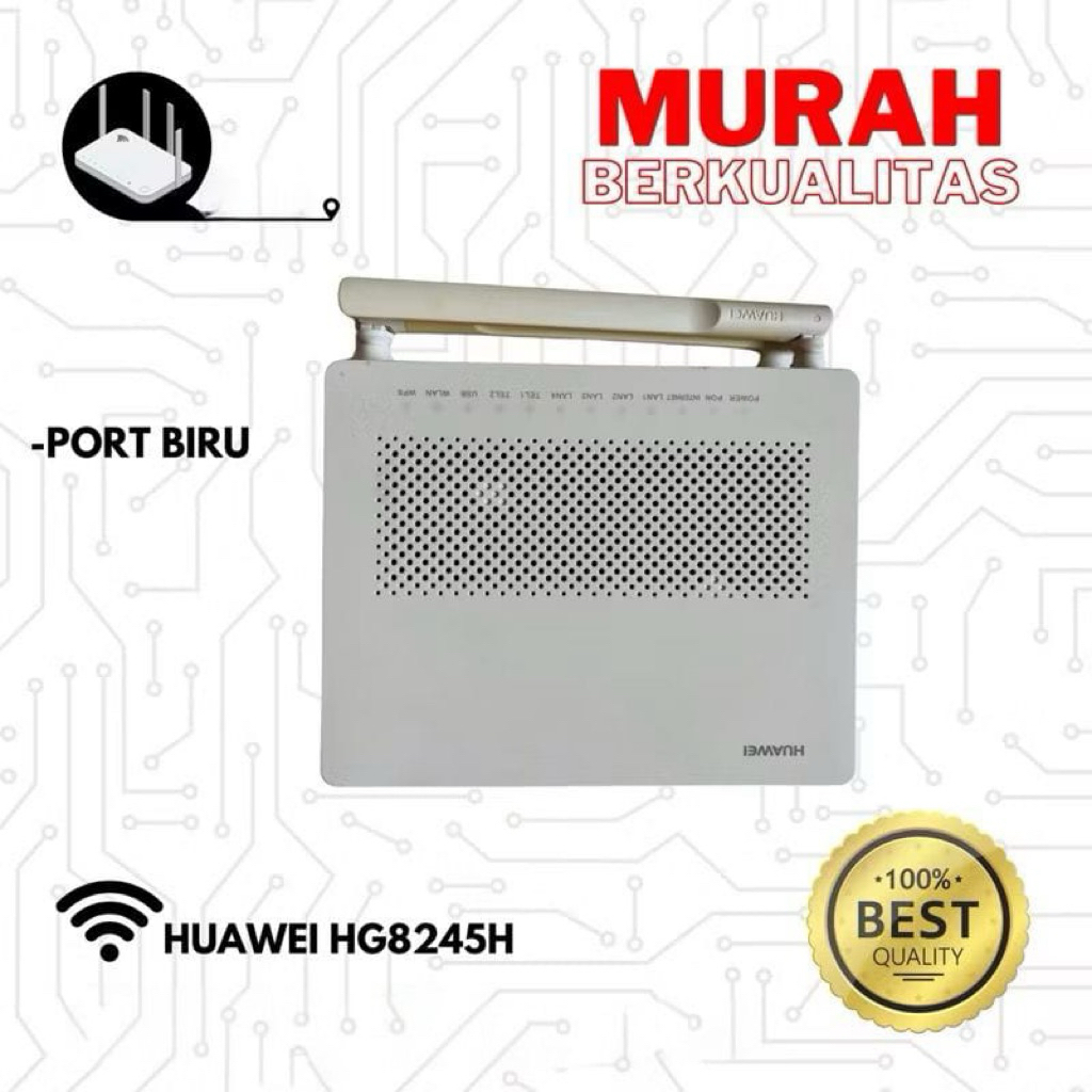 Jual Router WiFi Huawei Hg8245H PORT BIRU Unit+Adaptor | Shopee Indonesia