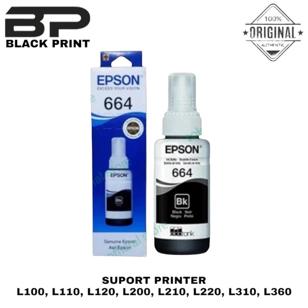 Jual TINTA EPSON 664 BLACK ORIGINAL L110/L120/L210/L220/L310/L360 ...