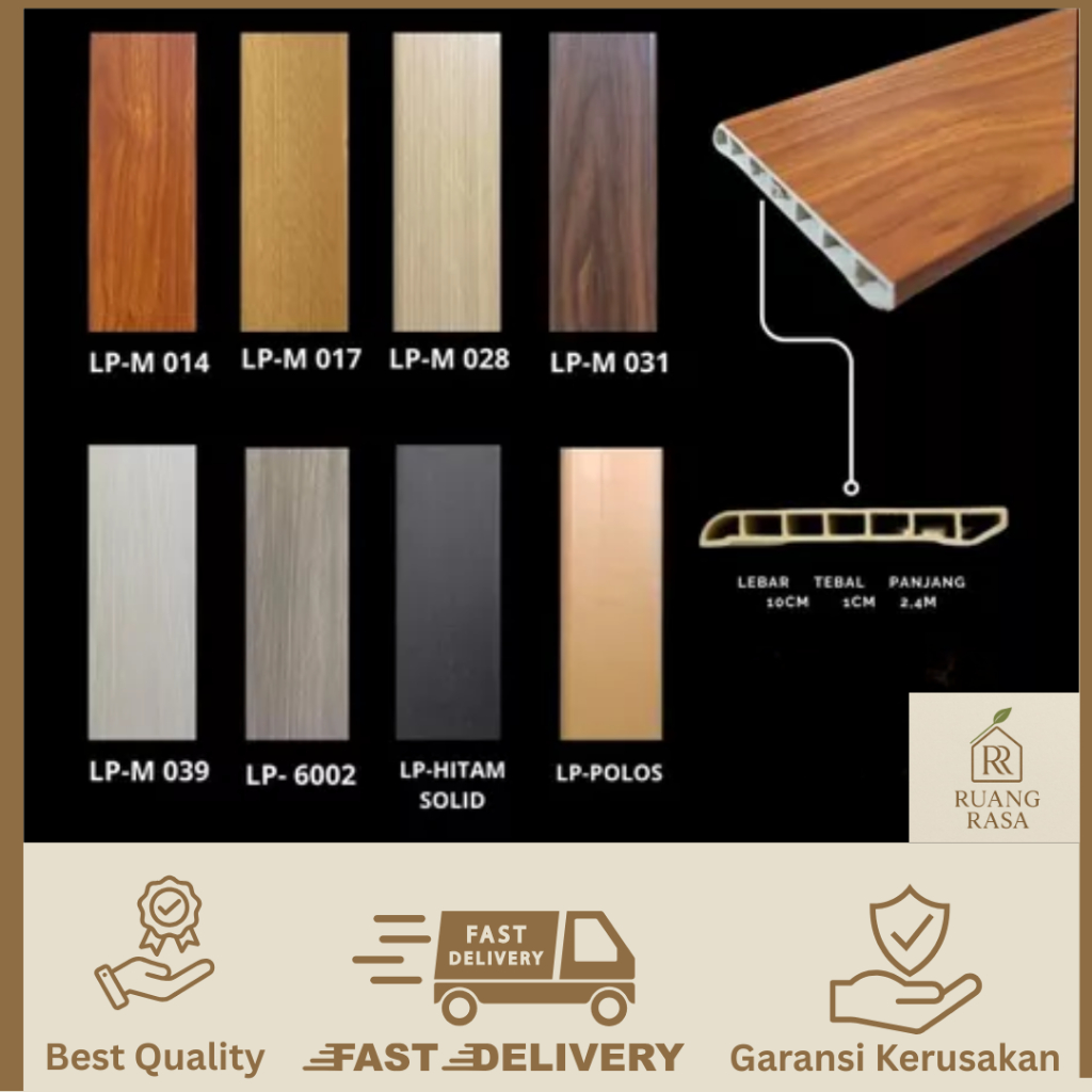 Jual List PVC/PLINT List Plank/Skirting List Lantai Kayu Lantai Vinyl 2 ...