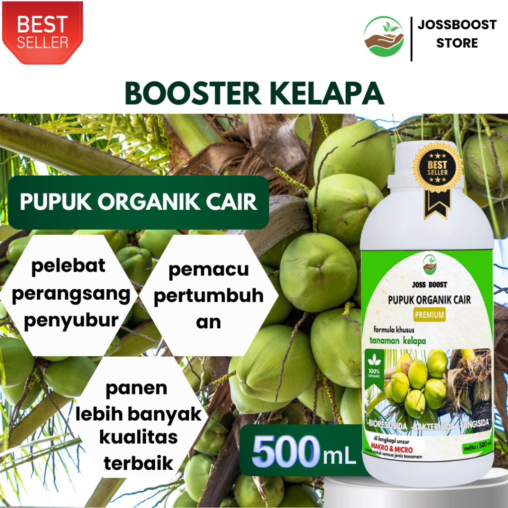 Jual Pupuk Organik Cair Booster Tanaman Kelapa ,POC JOSS BOOST KELAPA ...