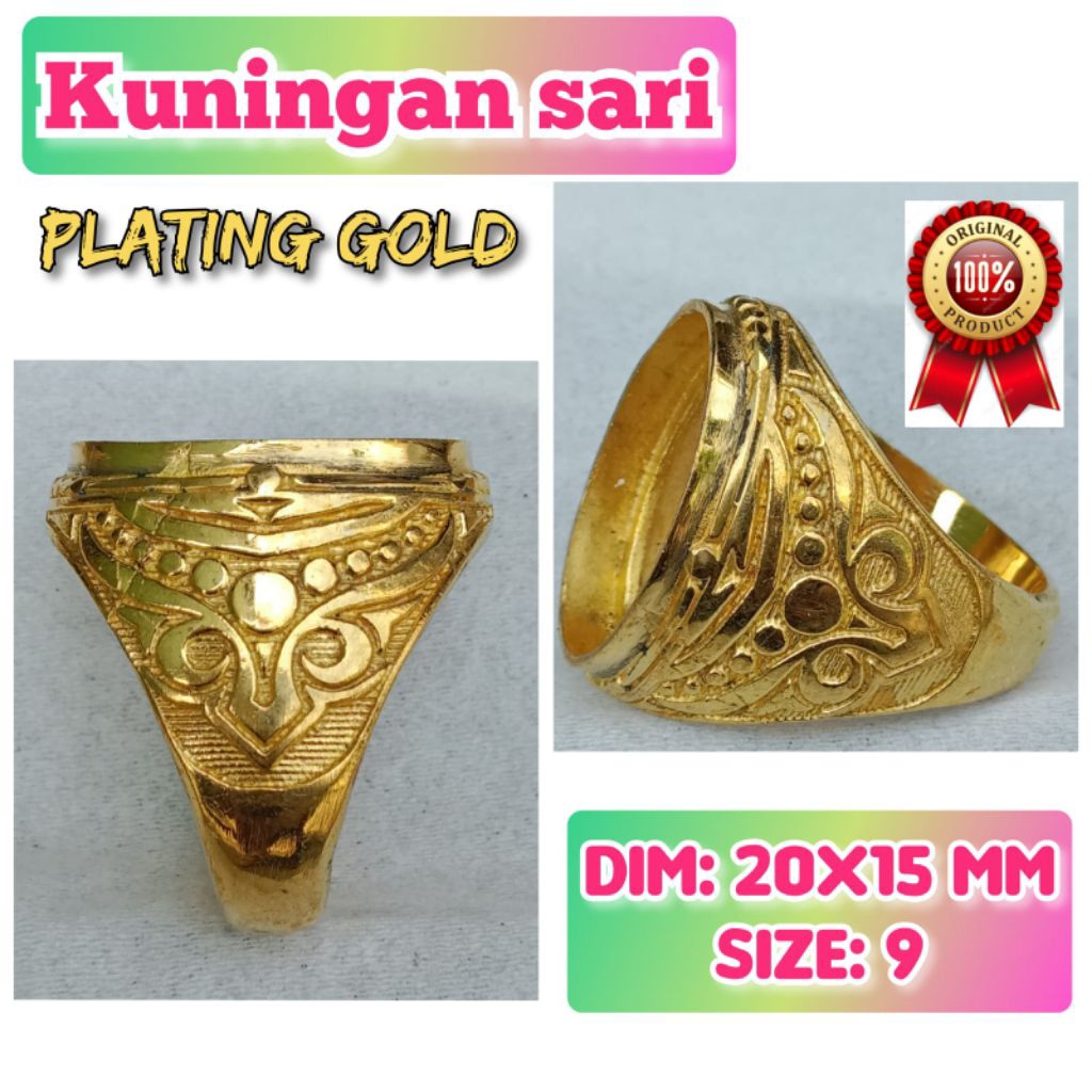 Jual cincin emban batu akik batu permata Kuningan sari.39 | Shopee ...