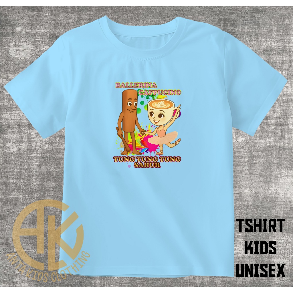 Jual Baju Kaos Oblong Anak Unisex Sablon Digital Motif Tung Sahur ...