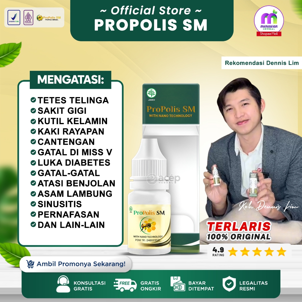 Jual Propolis SM Brazilian Asli 100% Original Obat Tetes Herbal ...
