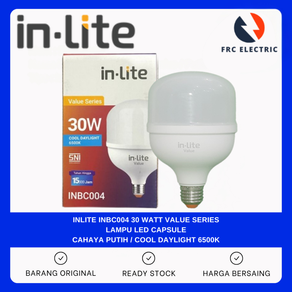 Jual INLITE INBC004 30 WATT - LAMPU LED KAPSUL 30 WATT - LAMPU LED KAPSUL - LAMPU KAPSUL 30 WATT ...