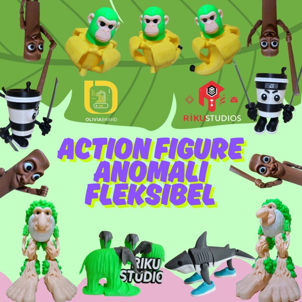 Jual MAINAN ANOMALI , ANOMALI TOYS Fleksibel, tung tung sahur, Capucino ...