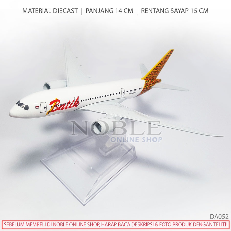 Jual Batik Airplane Diecast Pesawat Terbang Replika Miniatur Aircraft ...