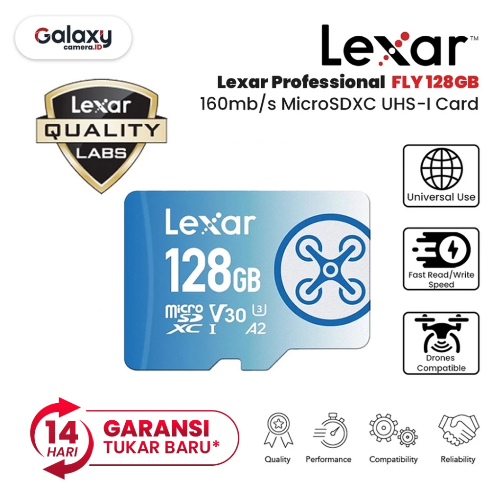 Jual Memory MicroSDXC Lexar Professional FLY 128GB 160mb/s UHS-I ...