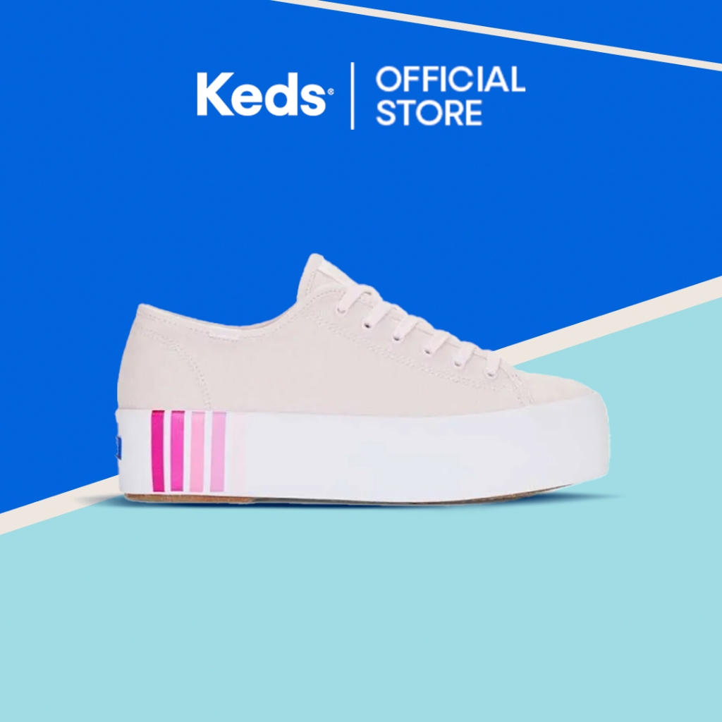 Jual KEDS Women Triple Up Canvas Foxing Strps-WF67445 | Shopee Indonesia