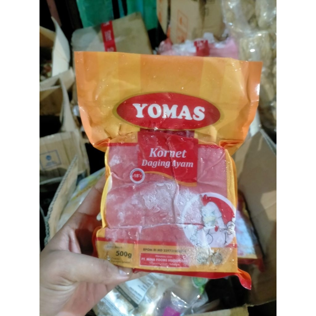 Jual KORNET Daging Ayam Yomas 500g | Shopee Indonesia