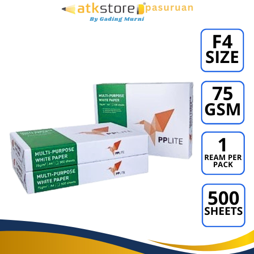 Jual Hvs F4 / PP Lite Kertas HVS F4 Folio Print Fotocopy 75 gram / 1 ...