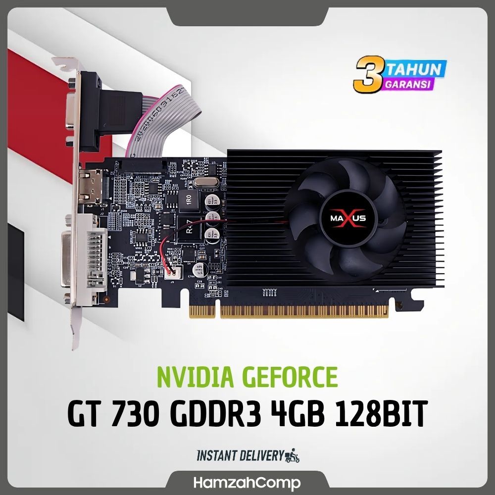 Jual VGA GEFORCE GT 730 4GB GDDR3 128 BIT Low Profile / VGA 4GB GEFORCE ...