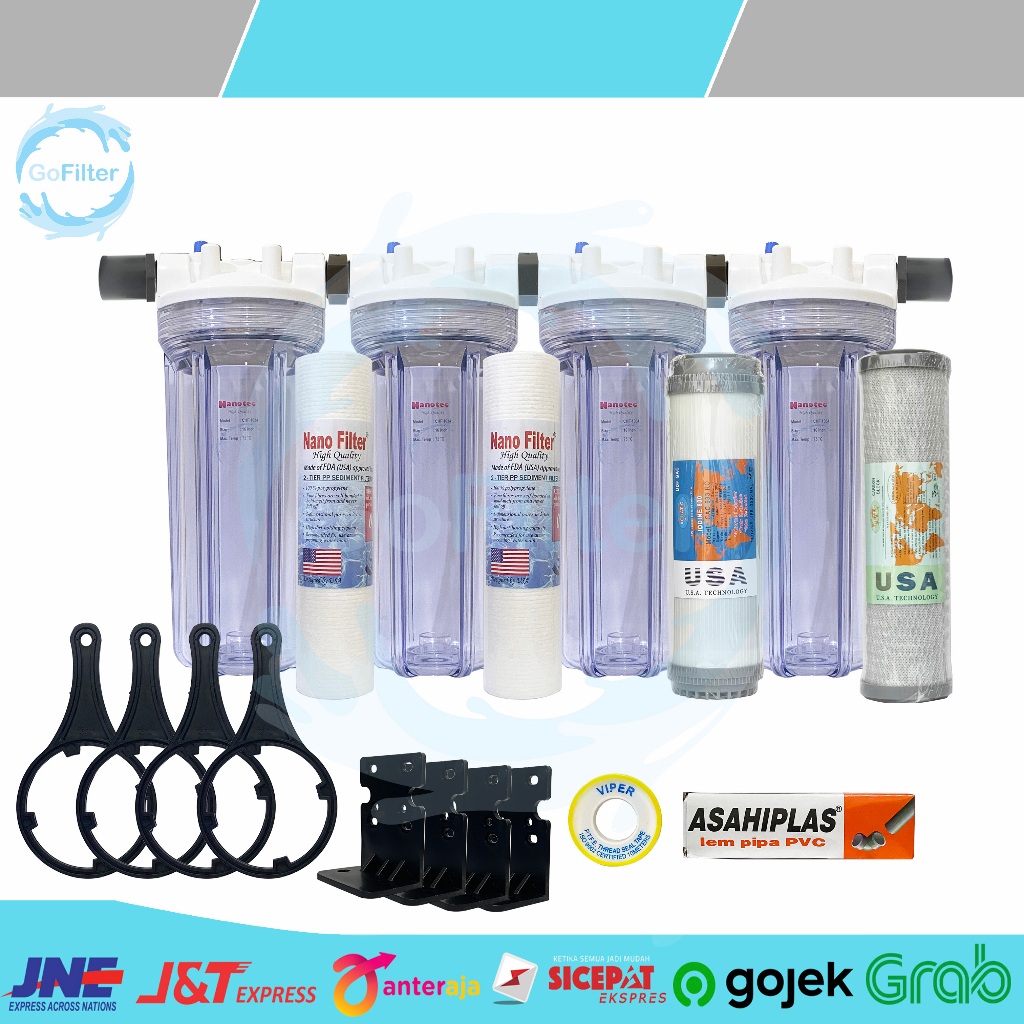 Jual PAKET FILTER AIR 4 TAHAP FILTERISASI / PAM SUMUR TOREN KERUH KOTOR ...