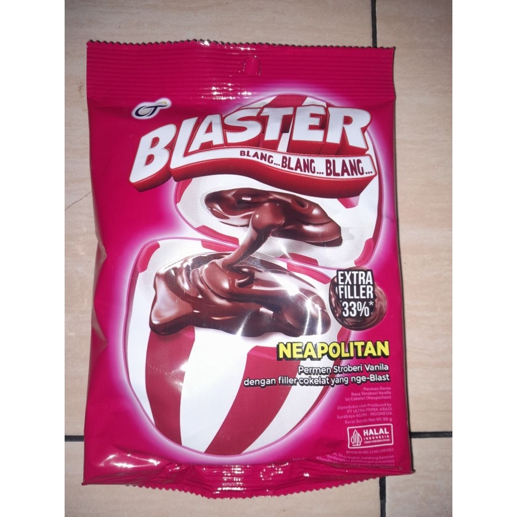 Jual OT Permen Blaster 100gr permen isi cream coklat | Shopee Indonesia