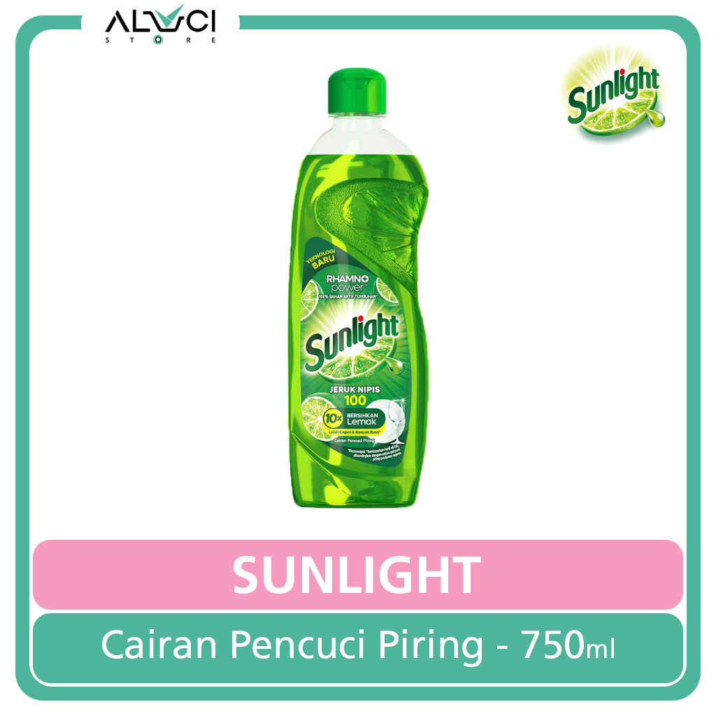 Jual Sunlight botol cairan pencuci piring jeruk nipis 750ml | Shopee Indonesia