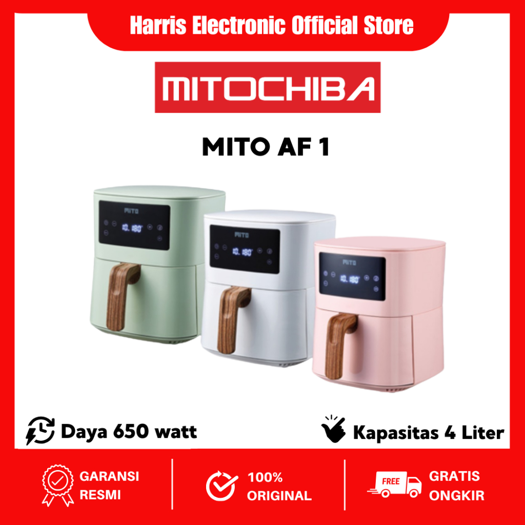 Jual MITO Air Fryer AF1 V2 4L Low Watt Original - AHE | Shopee Indonesia