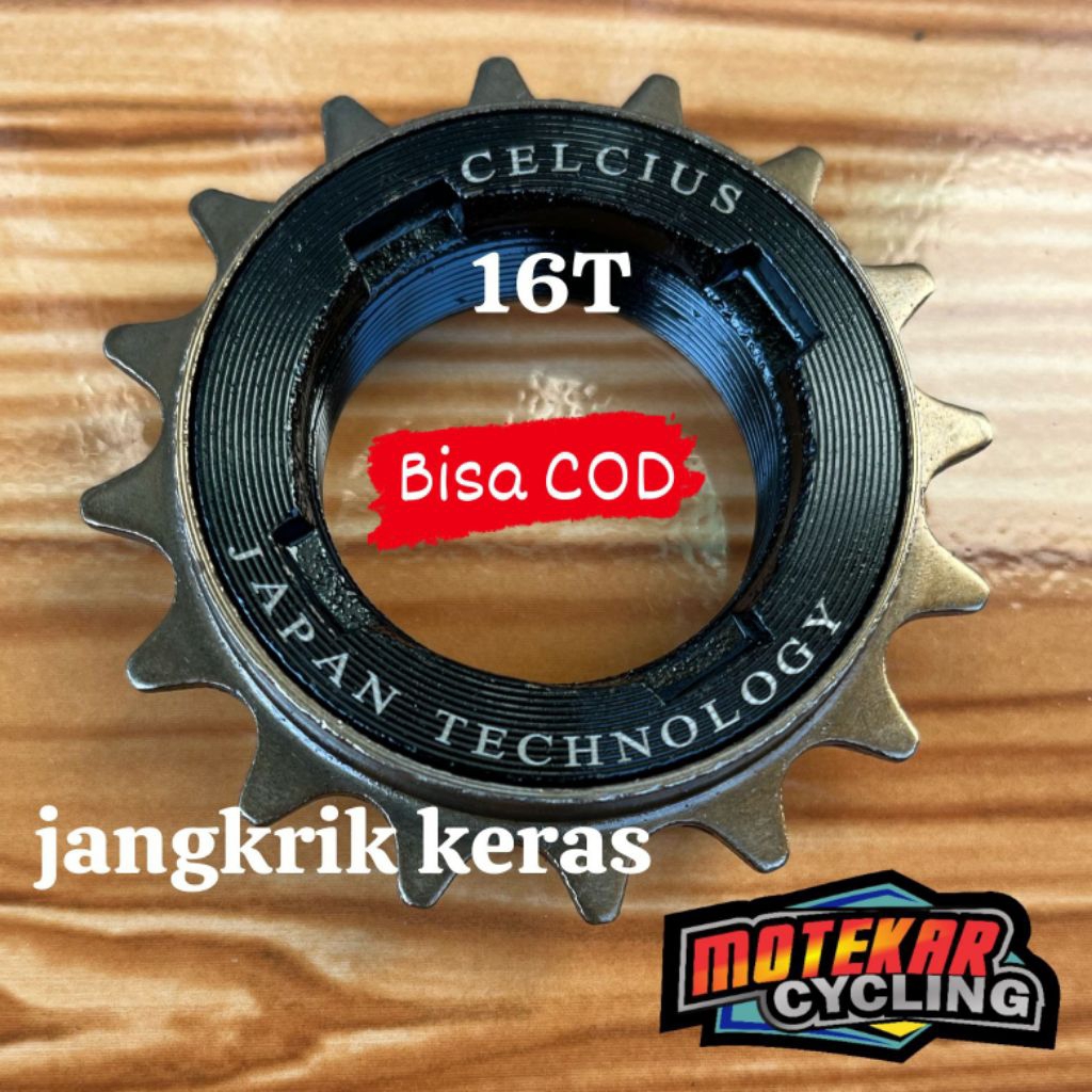 Jual Freewheel Gir Sepeda 16t Jangkrik Celcius | Shopee Indonesia