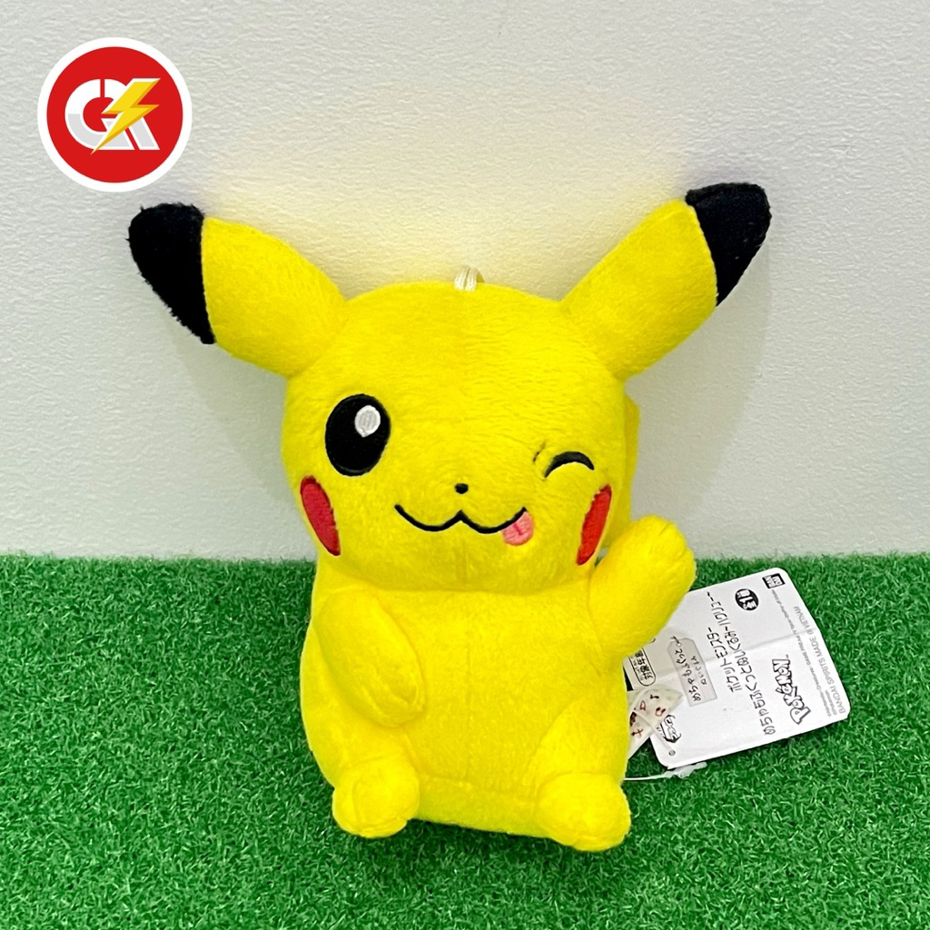 Jual Boneka Plush Pokemon Pikachu Wink Pika run Series Original ...
