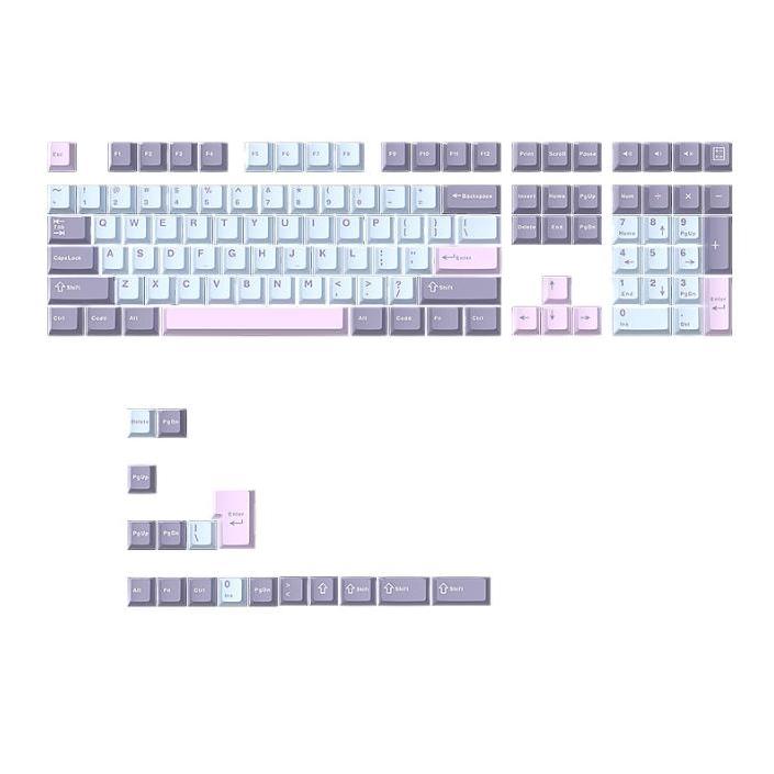 Jual Keycaps PBT Double Shot Lilac Macaroon Colorways Cherry Profile ...