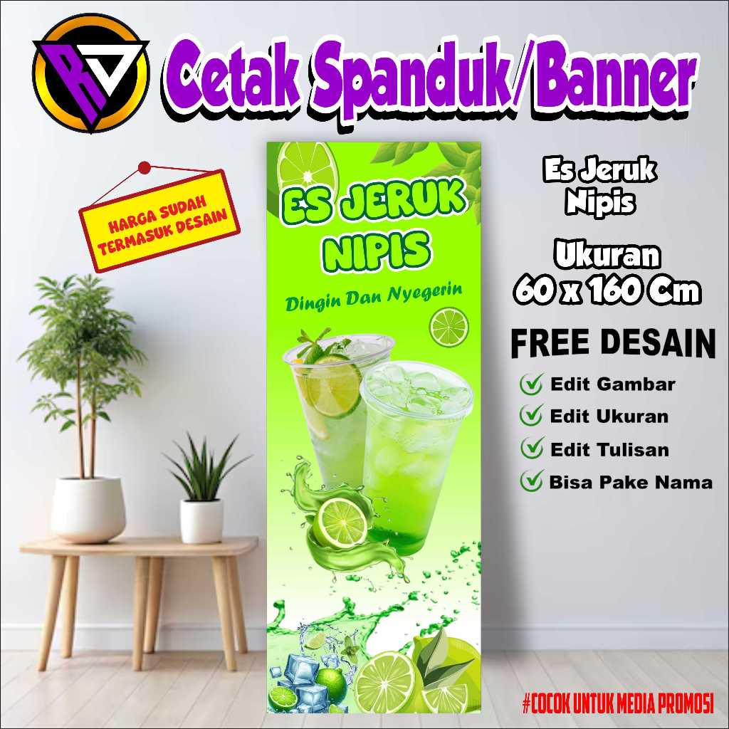 Jual SPANDUK BANNER ES JERUK NIPIS | Shopee Indonesia