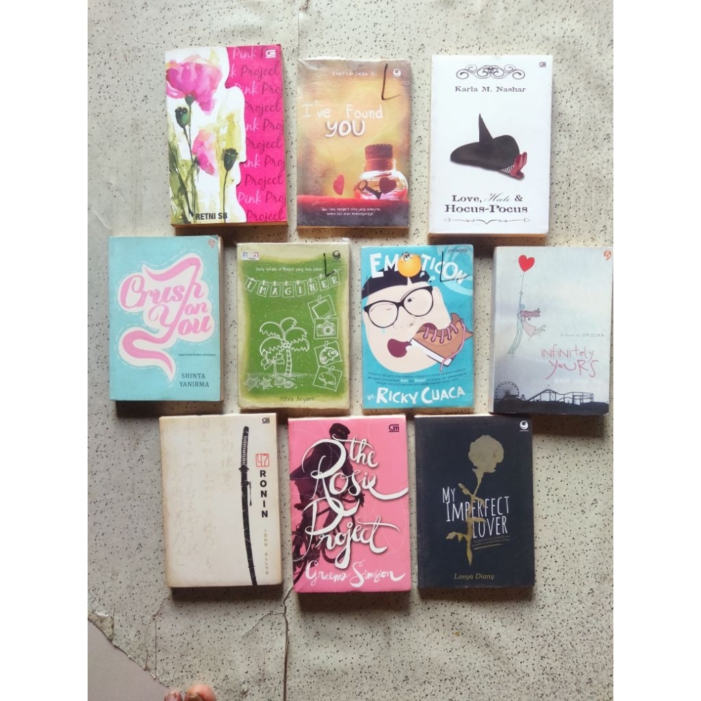 Jual Buku Novel; PROJECT PINK, I' VE FOUND YOU, CRISH IN YOU, BOUND ...