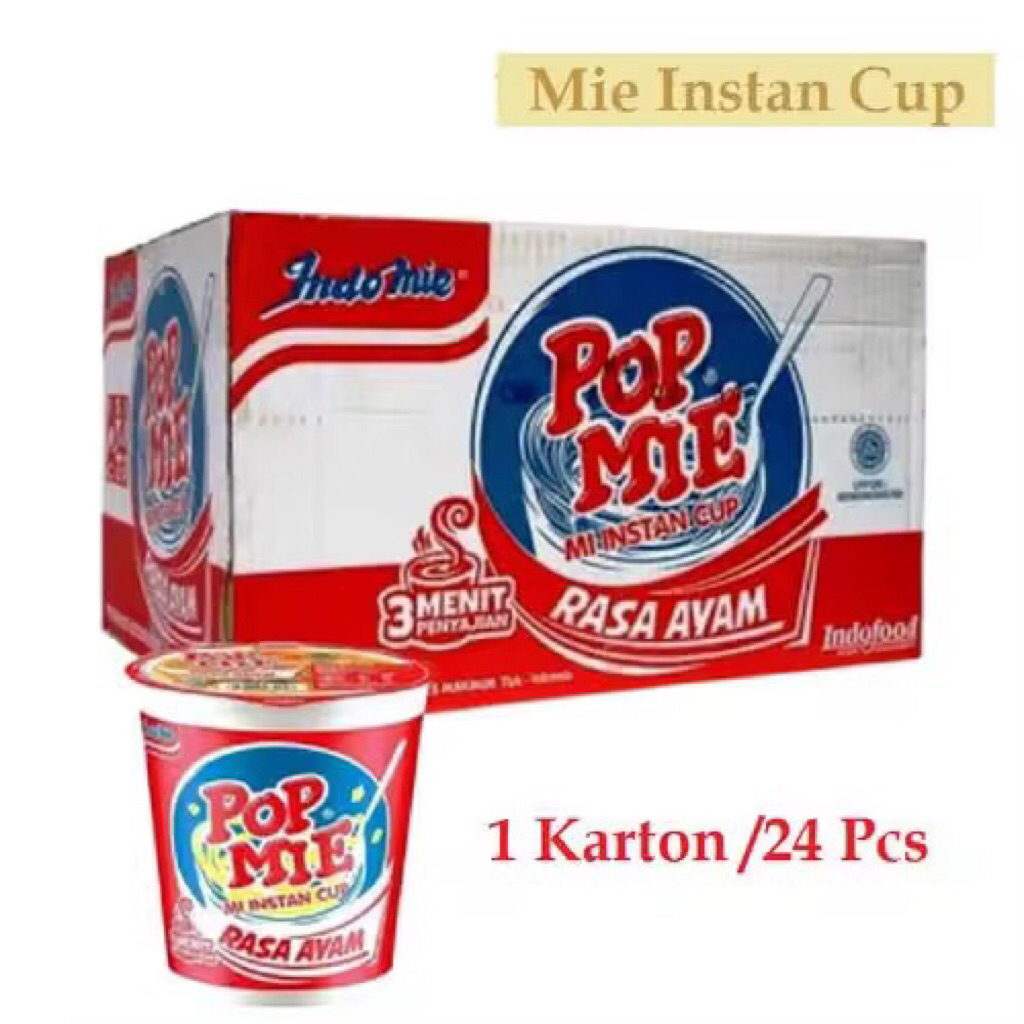 Jual Pop Mie Rasa Ayam 1 dus isi 24 pcs | Shopee Indonesia