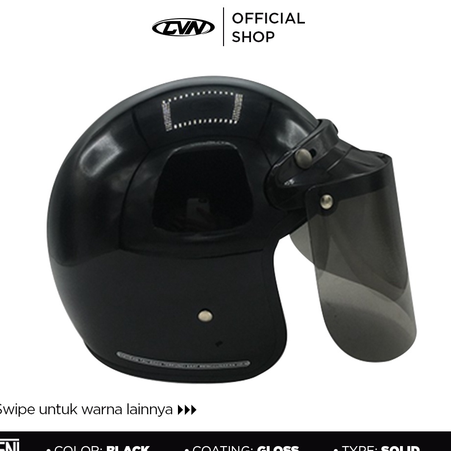 Jual CVN Helm Retro Pria Wanita Dewasa SNI | Shopee Indonesia