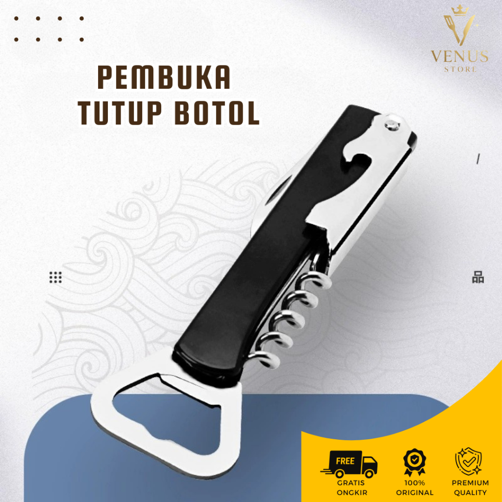 Jual Venus Store - Wine Corkscrew / Alat Pembuka Tutup Botol / Wine ...