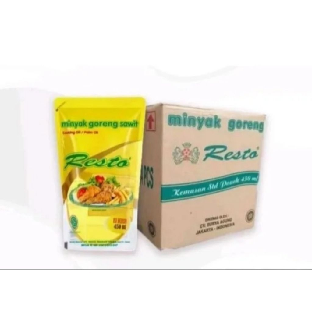 Jual minyak goreng resto 450ml 1dus isi 24 pcs | Shopee Indonesia