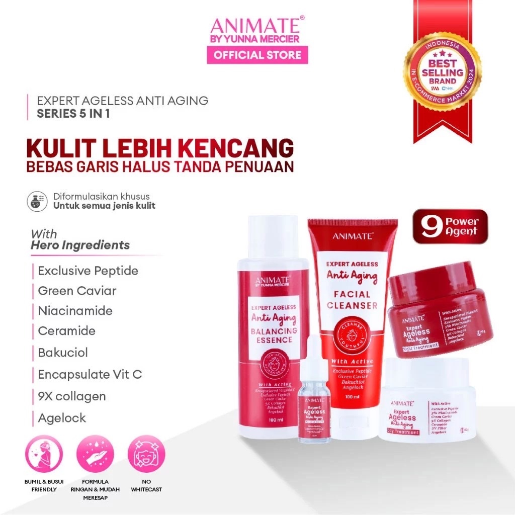 Jual Animate Expert Angeless Anti Aging 5In1 | Shopee Indonesia