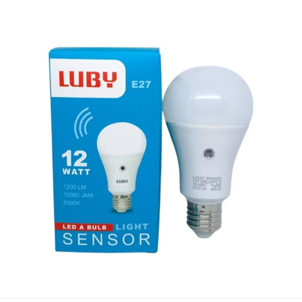 Jual LAMPU OTOMATIS LED MERK. LUBY CAHAYA PUTIH, SENSOR MENYALA SAAT ...