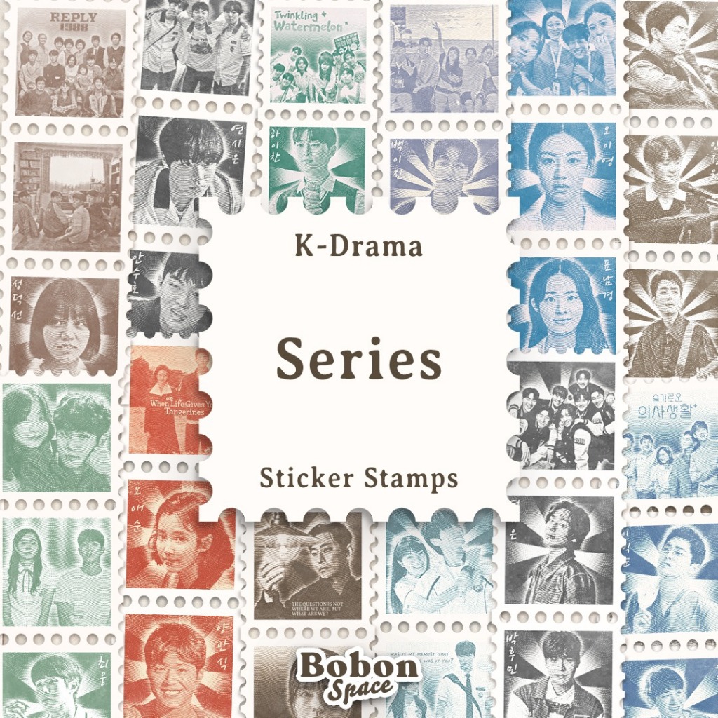 Jual STICKER STAMPS K-DRAMA | STIKER VINTAGE PERANGKO WATERPROOF VYNIL ...