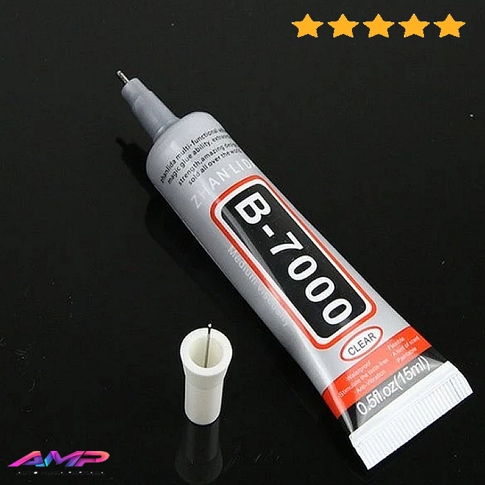 Jual LEM B7000 LCD TOUCHSCREEN SERBAGUNA TRANSPARAN BENING 15 ML MURAH ORIGINAL | Shopee Indonesia