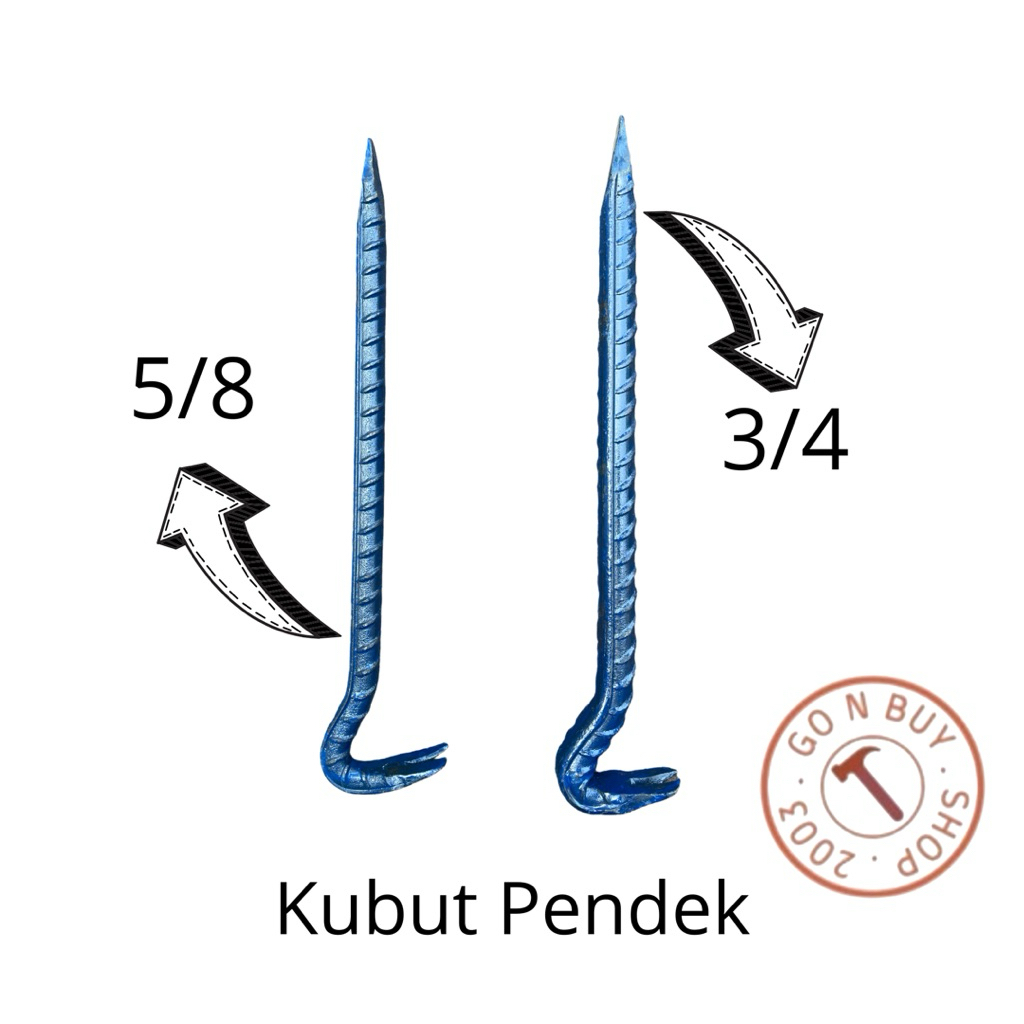 Jual Linggis Kecil Cabut Paku Kubut Toge Besi Beton Ulir 5/8 dan 3/4 ...