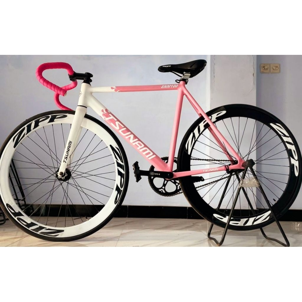 Jual Fixie Tsunami Warna Kombinasi Pink Dan Putih Murah Meriah Siap ...