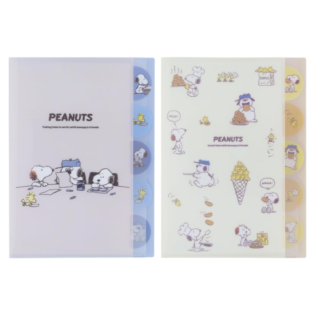 Jual Index File A4 5P Peanuts Snoopy Happiness Time File Holder Map ...