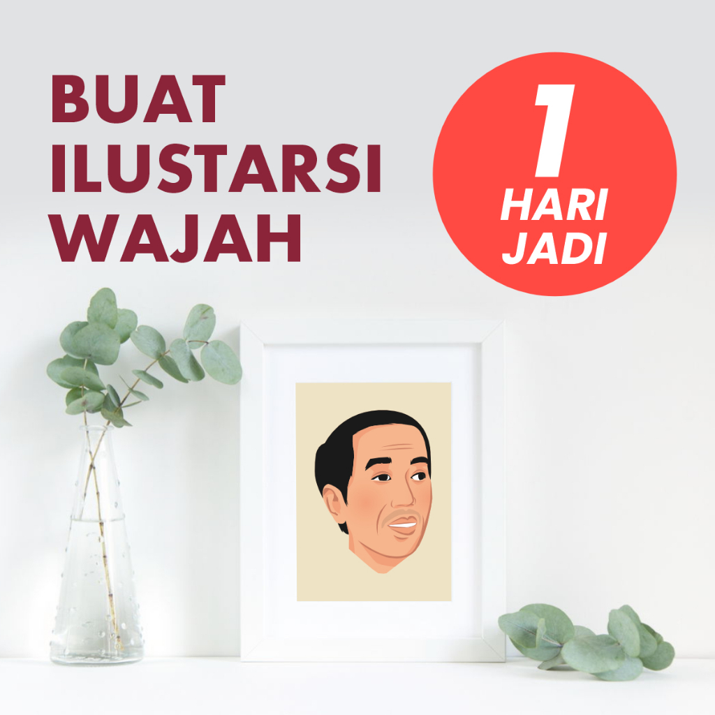 Jual Jasa Vector Wajah 1 Hari Jadi | Kartun Wajah Digital | Bisa Cetak ...