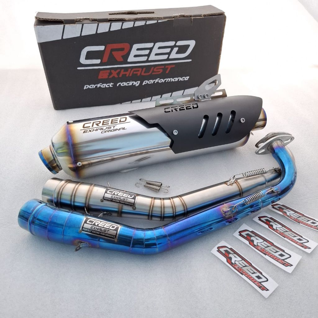 Jual 100% knalpot original Creed Exhaust knalpot standar racing inlet ...
