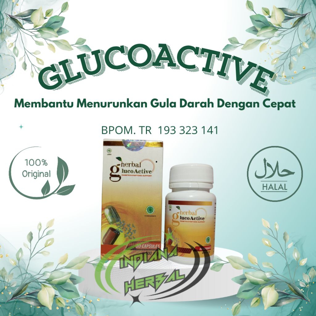 Jual GlucoActive Asli Original Obat Herbal Diabete Kencing Manis Gula ...