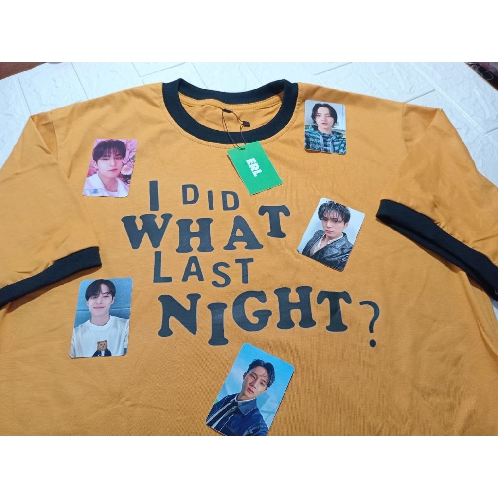 Jual Kaos I did what last night ? Mingyu Seventeen Yeonjun TXT Junghwan Treasure Baekhyun EXO ...