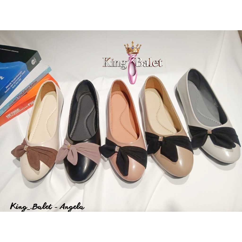Jual King Balet Sepatu Flatshoes Wanita Angela | Shopee Indonesia